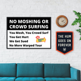 Warped No Moshing Printable Poster (Digital Download) – Shop Disco